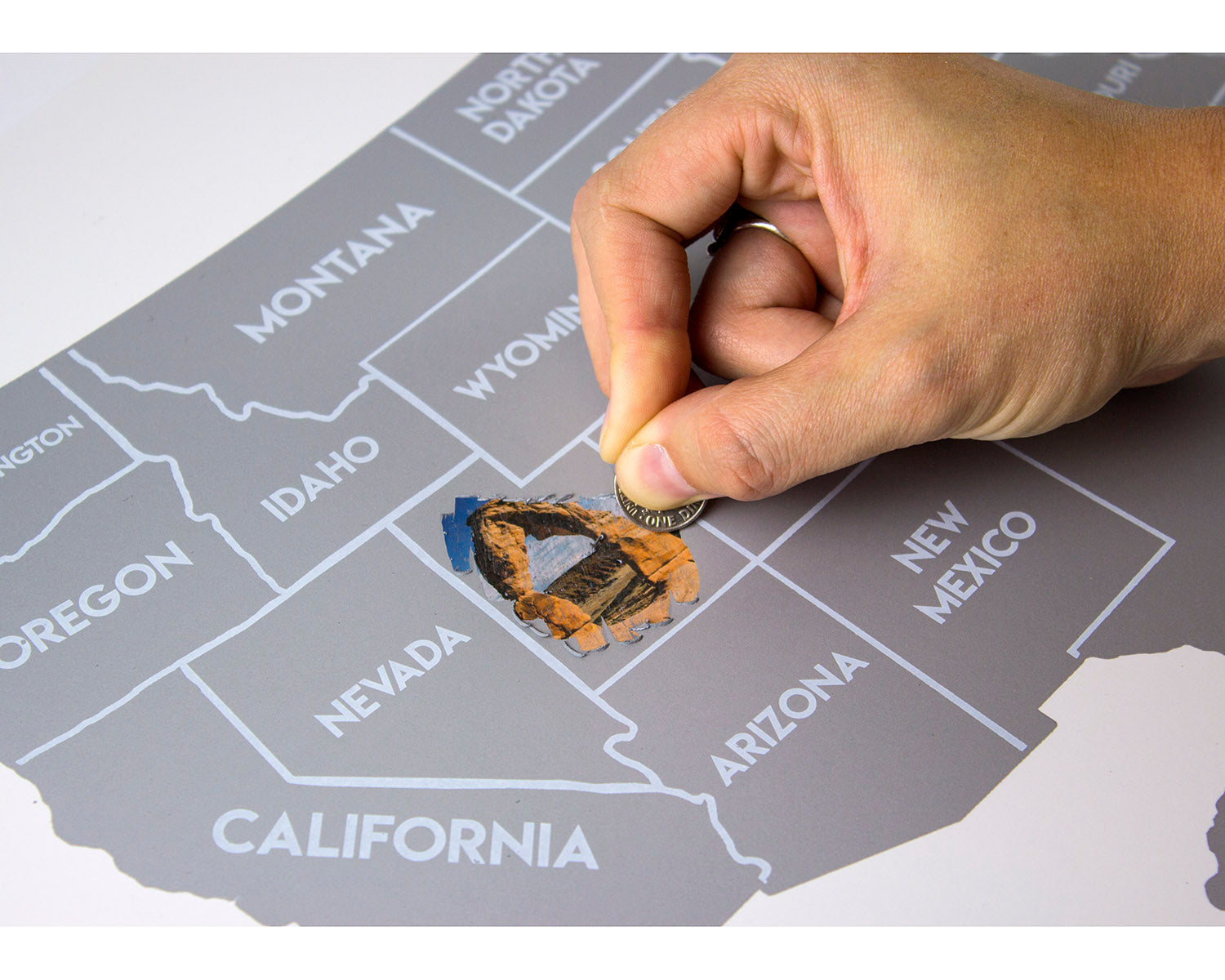 US Scratch-Off Map by Cascadia Modern